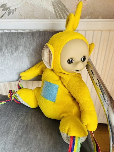 VINTAGE 1996 TELETUBBIES Laa Laa La La Soft Plush Backpack Toy By ...