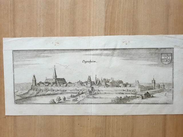 KUPFERSTICH ORIGINAL MERIAN Oggersheim EUR 60,00 - PicClick DE