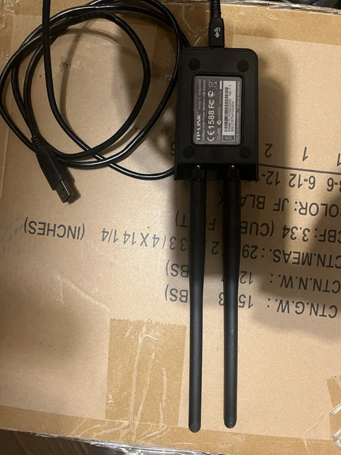 TP-LINK TL-WN8200ND 300MBPS High Power Wireless USB Adapter WPS 2x 5dBi ...