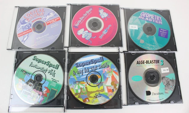 SUPERSPELL GEOMETRY BLASTER PC CD ROM Windows & MAC Early Learning ...