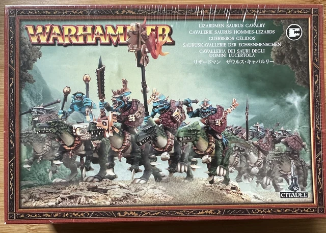 WARHAMMER LIZARDMEN SAURUS Cavalry Cold One Riders - Neuf dans sa boîte ...