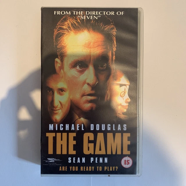 THE GAME VHS Video Tape Michael Douglas, Sean Penn, Deborah Kara Unger ...
