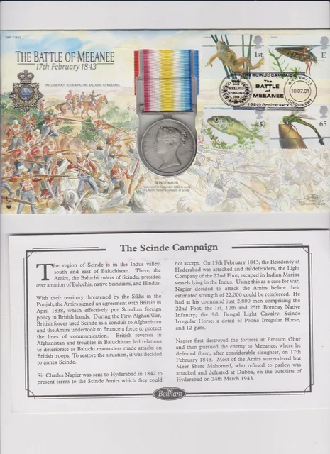 BATTLE OF MEEANEE 1843 Scinde Campaign With Scinde Medal Indian Wars £ ...