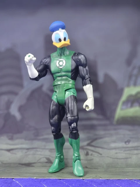 BASE PERSONNALISÉE GREEN Lantern Corps Donald Duck Dcuc Disney Kilowog ...