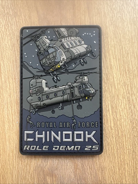 RAF CHINOOK ROLE Demo 2025 PVC Patch £16.13 - PicClick UK