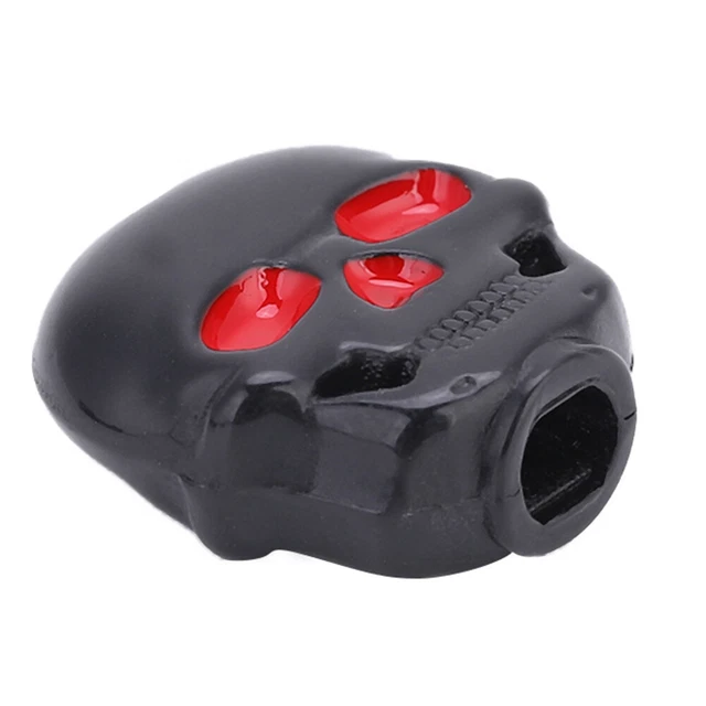 (BLACK)GUITAR PEG TUNING Button Skull Shape 6pcs Tuning Peg For Folk ...