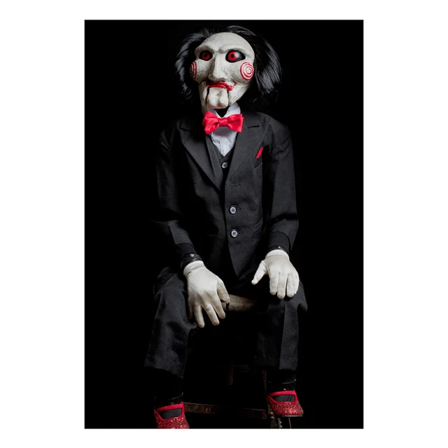 SAW BILLY PUPPET Prop Replica Jigsaw Horror Trick or Treat Studios Doll ...