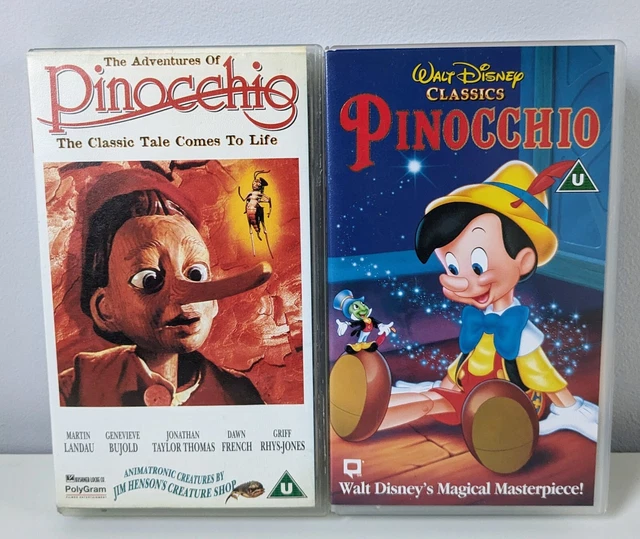 THE ADVENTURES OF Pinocchio & Disney Pinocchio VHS Video Tape Bundle £7 ...