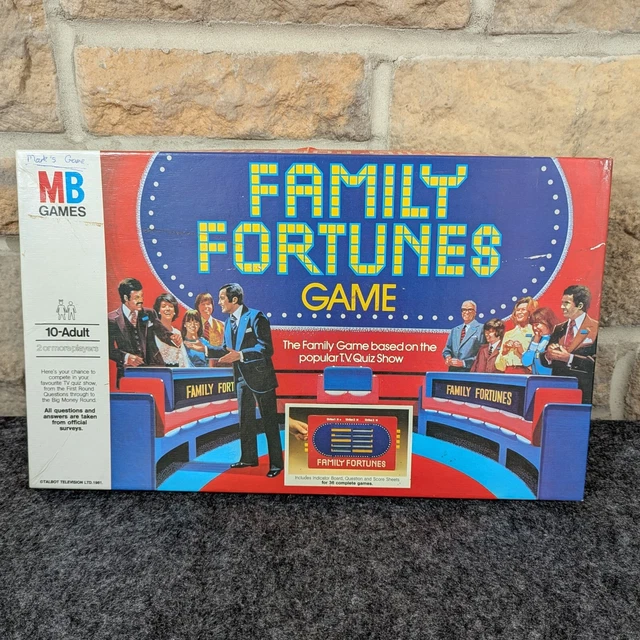 VINTAGE MB GAMES Family Fortunes Board Game 1981 Edition Party Family ...