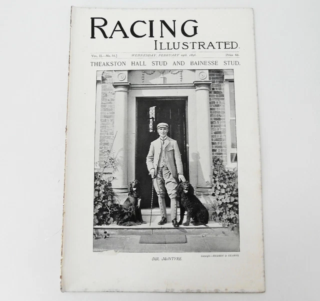 HORSE RACING ILLUSTRATED 1896 Antique Magazine Theakston Hall Stud ...