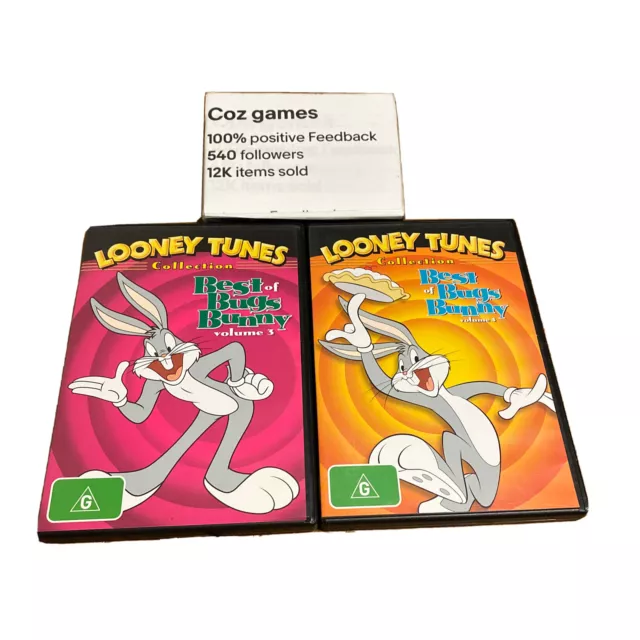 Looney Tunes Collection Best Of Bugs Bunny Volume 3 And 4 Dvds Region 4