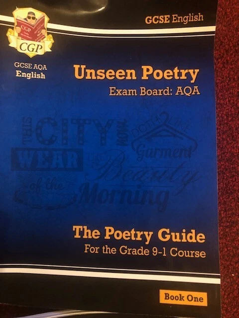 NEW GCSE ENGLISH AQA Unseen Poetry Guide - Book 2 includes Online ...
