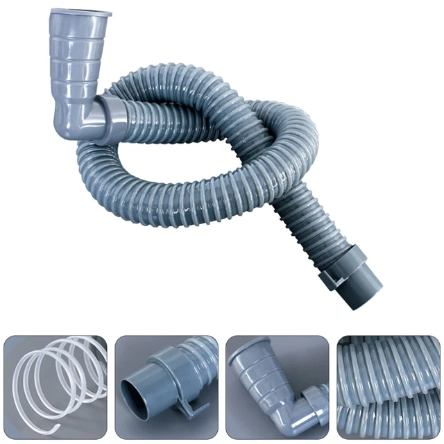 DRAIN PIPE WASHING Machine Extension Hose Piping Kit Flexible £12.99 ...