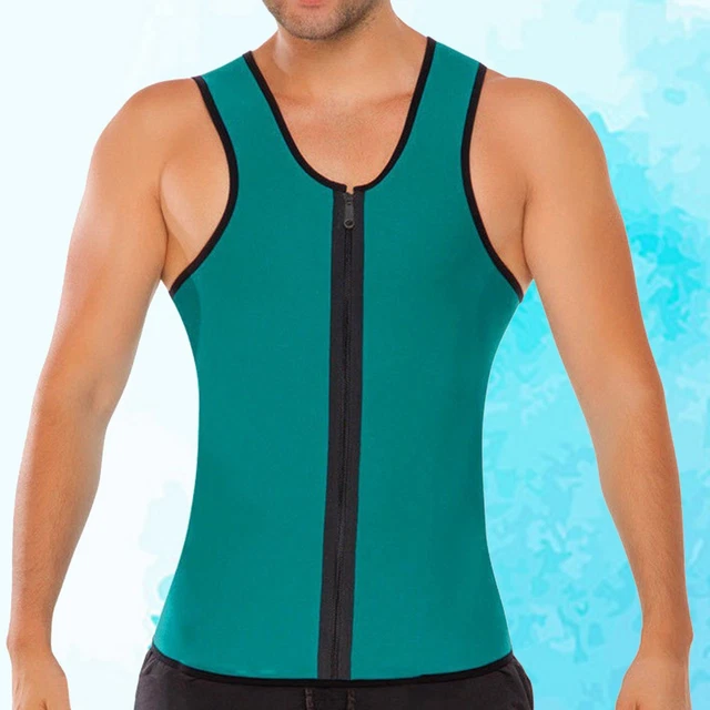 2 PACK MENS Workout Clothes Male Waist Trainer Body Shaper Vest £25.38 ...
