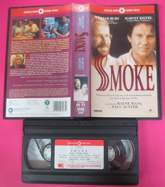 VHS FILM SMOKE 1995 William Hurt Harvey Keitel CECCHI GORI 3263 (F169 ...