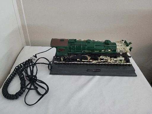 VINTAGE KCL TECHNOLOGY Locomotive Train Push Button Land Line Telephone ...