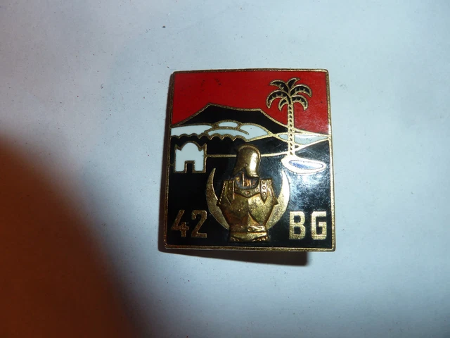 RARE INSIGNE MILITAIRE 42° Bataillon Du Génie Guerre D'algerie ...