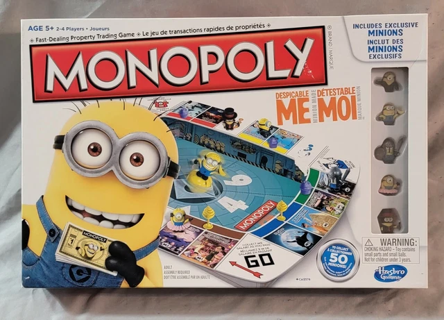 HASBRO MONOPOLY DESPICABLE Me Minions Bilingual Board Game - Complete ...
