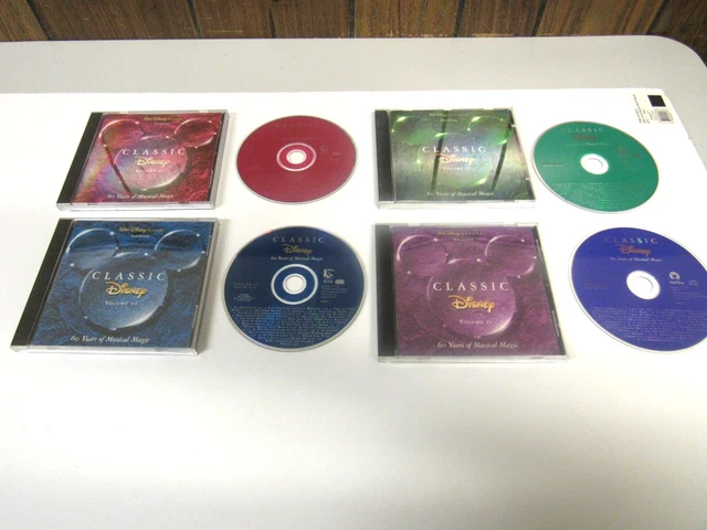 WALT DISNEY CLASSIC Disney Volume 1 2 3 4 60 Years of Musical Magic Cds ...