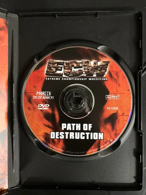 **RARE** ECW UNCENSORED Path Of Destruction 2000 DVD Rob Van Dam RVD ...