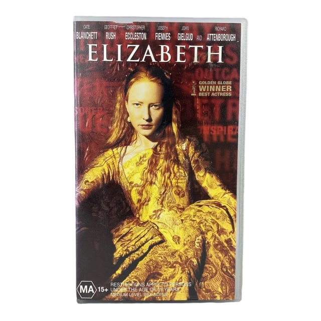 ELIZABETH VHS VIDEO Tape Cate Blanchett Drama Movie (1998) - Tracked ...