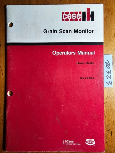 CASE IH GRAIN Scan Monitor perceuse à grains manuel d'utilisation du ...