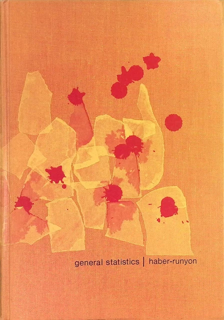 GENERAL STATISTICS. HABER, Audrey and Richard P. Runyon: EUR 6,50 ...