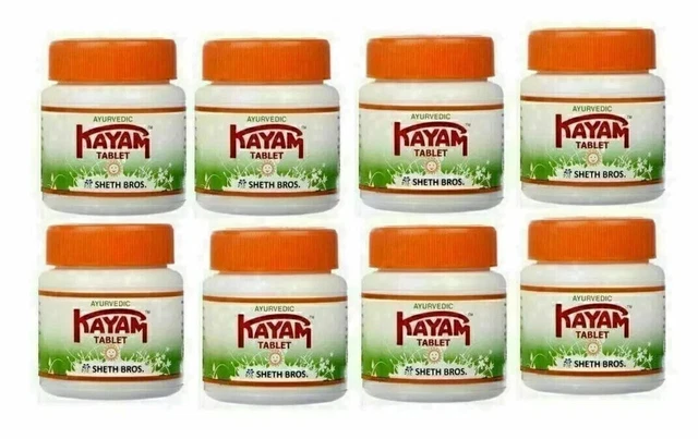 KAYAM CHURAN AYIRVEDIC Tablets 30 Tabs For Constipation Acidity (Pack of 8) £20.65 - PicClick UK