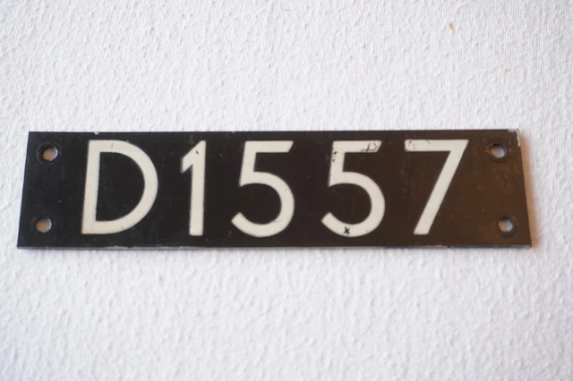 1970S D1557 BRITISH Rail Cab Number Plate Loco Locomotive Railway Sign ...