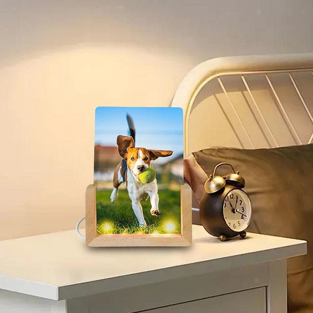 SUBLIMATION NIGHT LIGHTS Blank LED Wood Stand Light for Bedroom Living ...