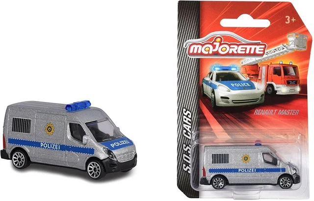 MAJORETTE · RENAULT Master Polizei · Argento · Nuovo Di Zecca In ...