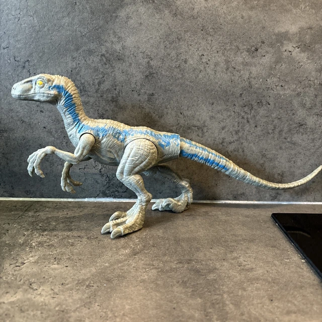 DINOSAUR JURASSIC PARK World Velociraptor Raptor Blue £7.50 - PicClick UK