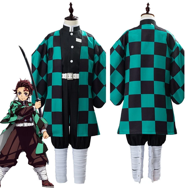 KIDS DEMON SLAYER Kimetsu no Yaiba Kamado Tanjirou Cosplay Costume ...