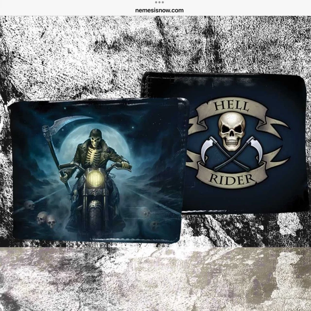 ** RIDE OR Die Reaper Biker James Ryman Wallet Official Licensed ...