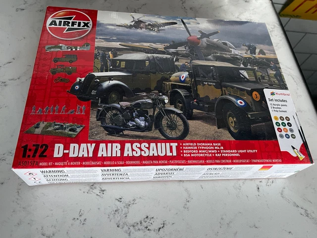 AIRFIX D-DAY AIR Assault Diorama Model Kit Gift Set Scale 1:72 A50157A ...