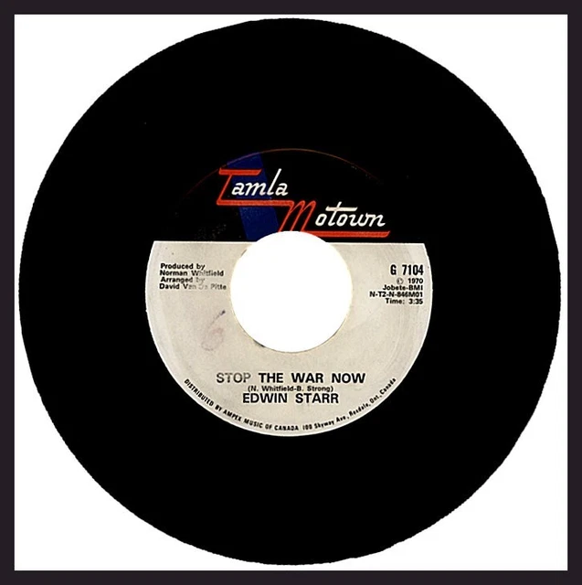 EDWIN STARR &STOP THE WAR NOW c/w GONNA KEEP ON TRYIN'..." 1970 MOTOWN ...