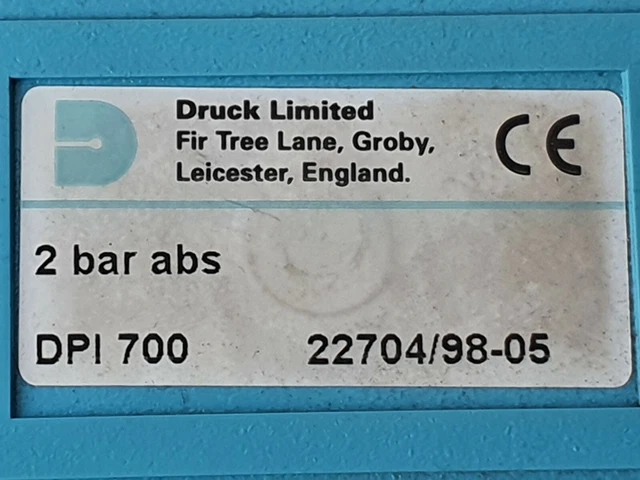 DRUCK DPI 700 Numérique Pression Indicateur Jauge, Gamme : 2 Barre ABS ...