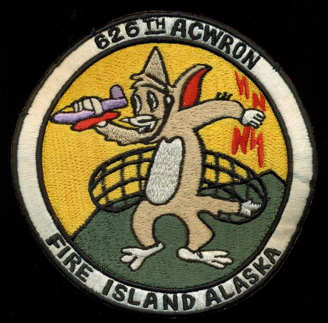 USAF 626TH AIRCRAFT Control & Warning Squadron Fire Island Alaska patch ...