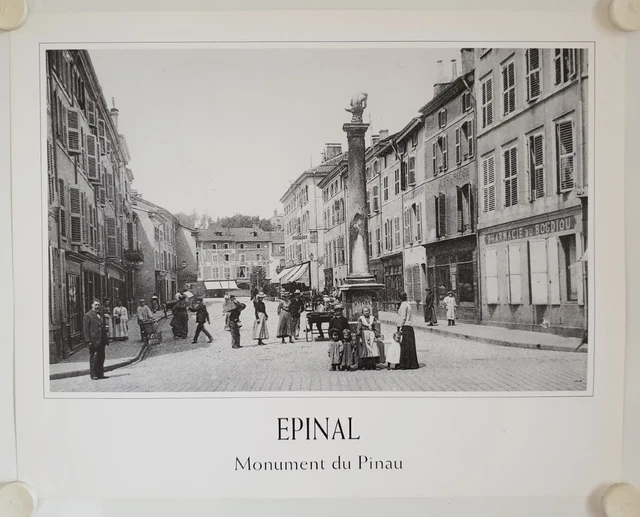 AFFICHE TOURISME ANCIENNE Carte Postale EPINAL Monument du Pinau ...