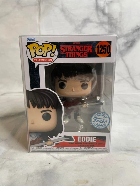 FUNKO POP! STRANGER Things EDDIE Munson W/ Guitar Figure #1250 New in ...