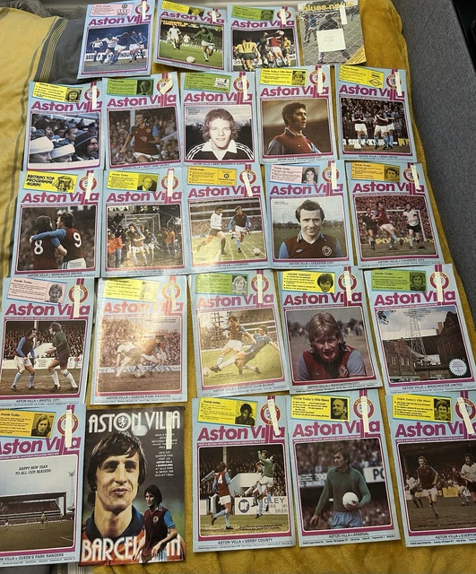 ASTON VILLA FOOTBALL programmes £31.92 - PicClick UK