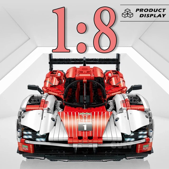 BLOCK CONSTRUCTION OF Model Of Supercar, Scale / Ladder 1:8, Assembly ...