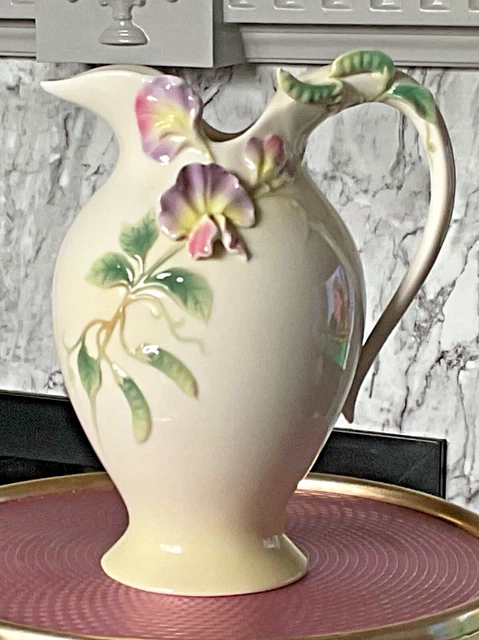 FRANZ PICHER/JUG/VASE ‘SWEET PEA” 3D EFFECT FZ00411 with box £52.69 ...