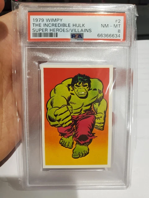 1979 WIMPY SUPER Heroes/Villains Marvel #2 The Incredible Hulk PSA 8 £ ...