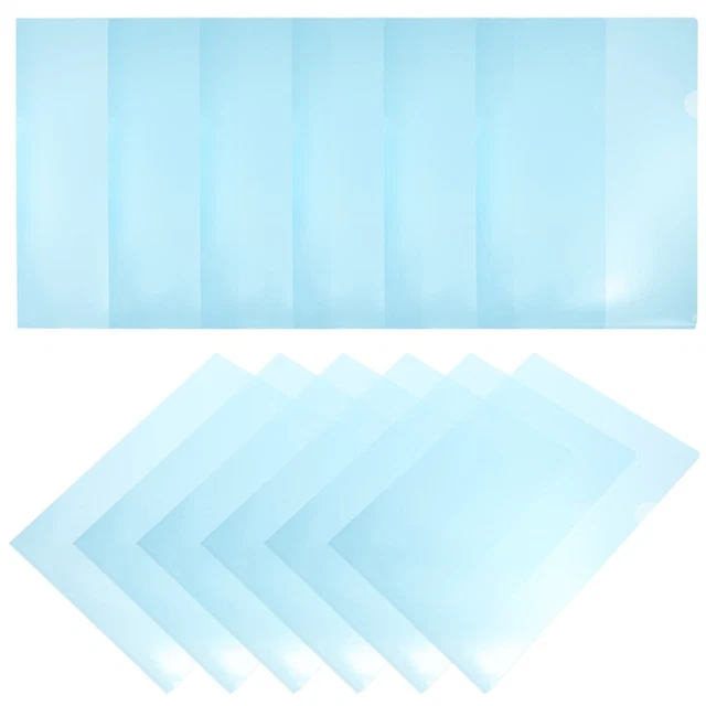 12 PCS CLEAR Document Holders Plastic Envelope Paperwork Organiser File ...