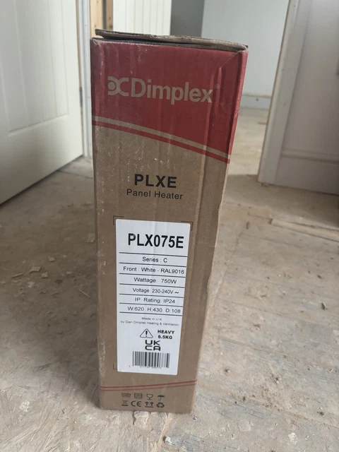 DIMPLEX PLX075E 750W Eco Electric Panel Heater - White £146.30 ...