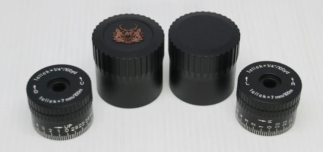 NIKON MONARCH BRONZE Badge Scope Windage / Elevation Turret Caps Dials ...