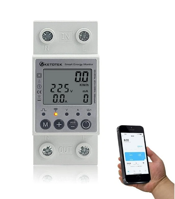 SMART ENERGY METER Single Phase Electric Meter KWh Meter 1(63) A 100 ...