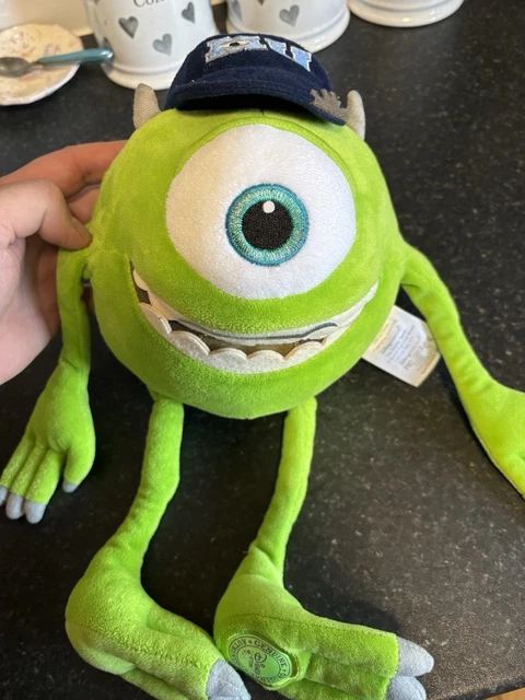 DISNEY STORE MONSTERS Inc University Mike Wazowski 14" plush with stamp ...