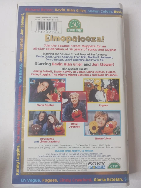 SESAME STREET ELMOPALOOZA Elmo VHS Video Tape PBS Kids RARE £2.88 ...